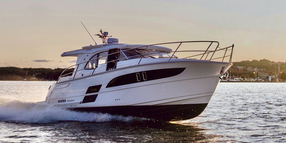 The first ever Marex 330 Scandinavia to arrive in Mallorca - Berthon Spain