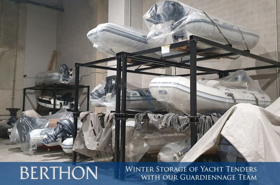Winter Storage of Yacht Tenders with our Guardiennage Team - Berthon Spain