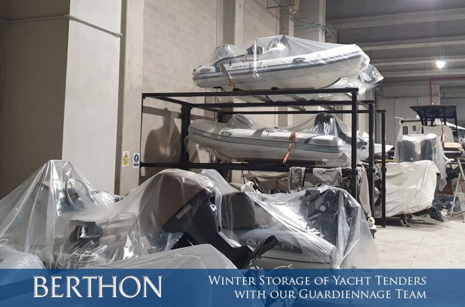 Winter Storage of Yacht Tenders with our Guardiennage Team - Berthon Spain