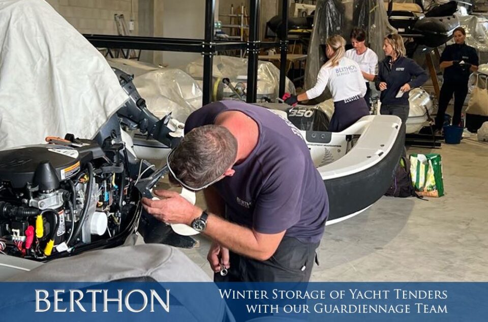 Winter Storage of Yacht Tenders with our Guardiennage Team - Berthon Spain
